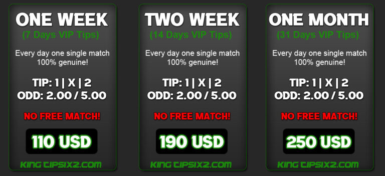 King-Tips1x2 - Strong Fixed Matches, Best Fixed Matches 100% Sure ...